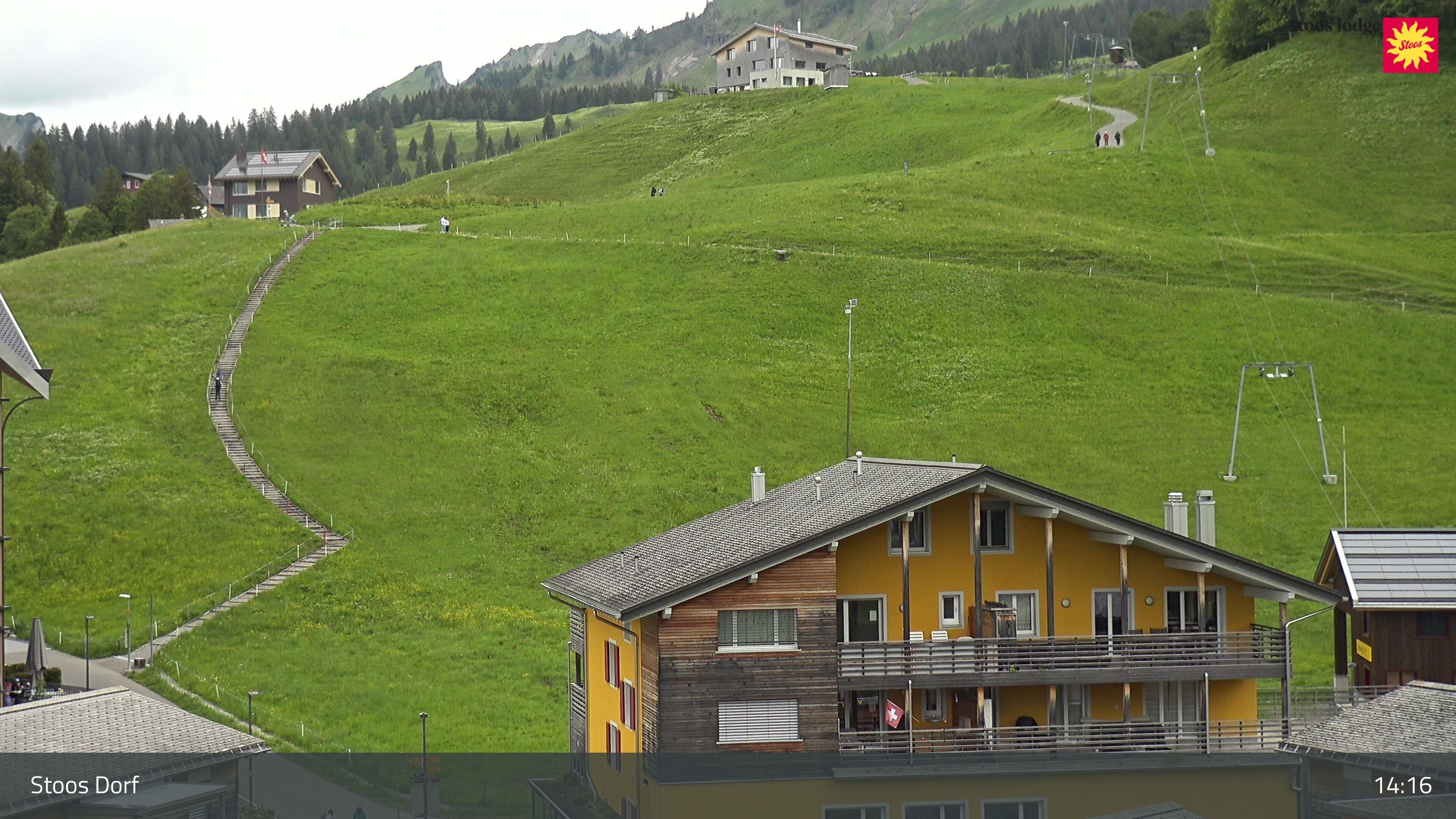 Vollbild: Stoos SZ: Dorf, Sternegg Wetter Swiss Webcams