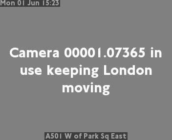 London: A501 W of Park Sq East Traffic Cam United Kingdom