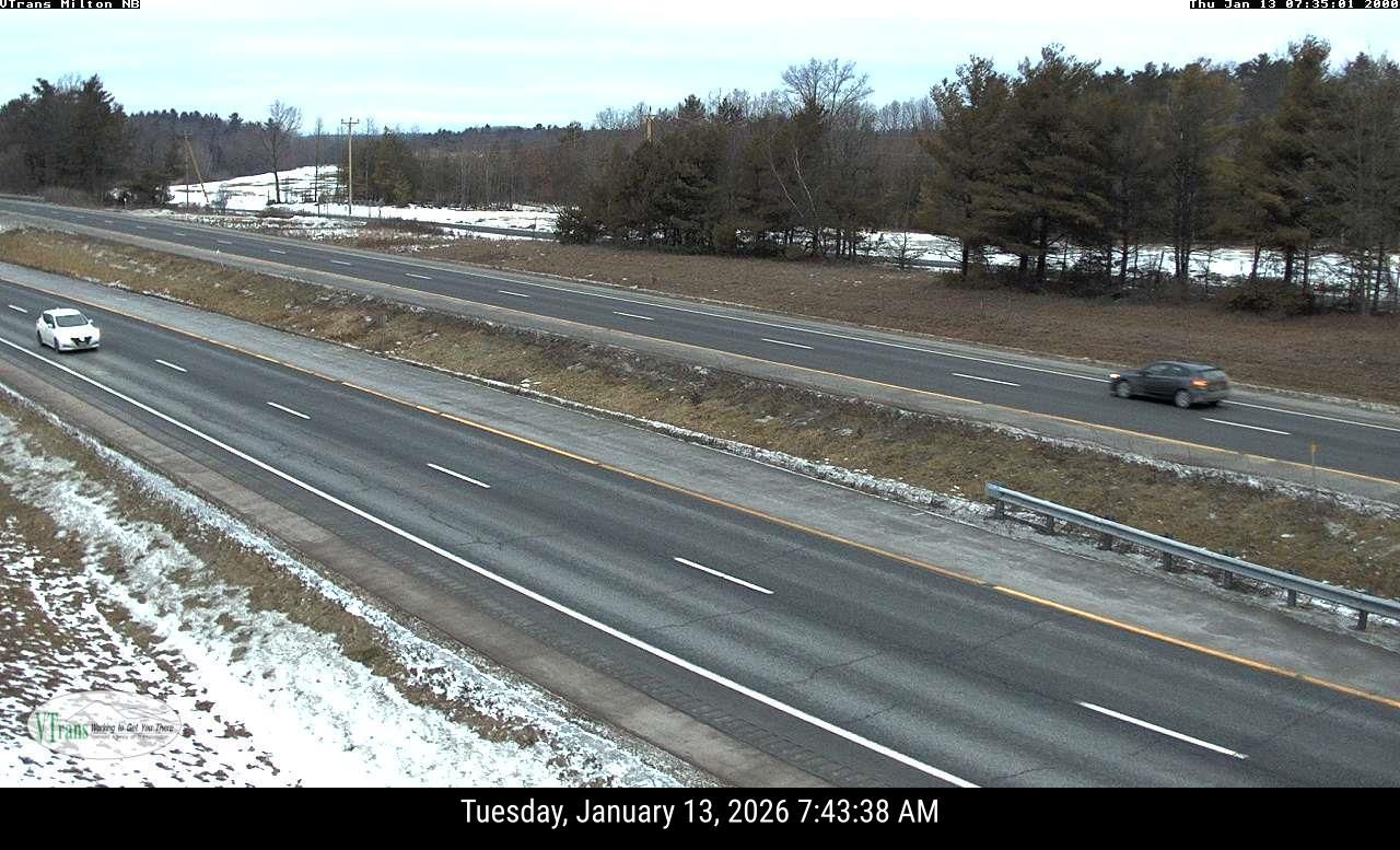 Milton: I-89 North Traffic Cam