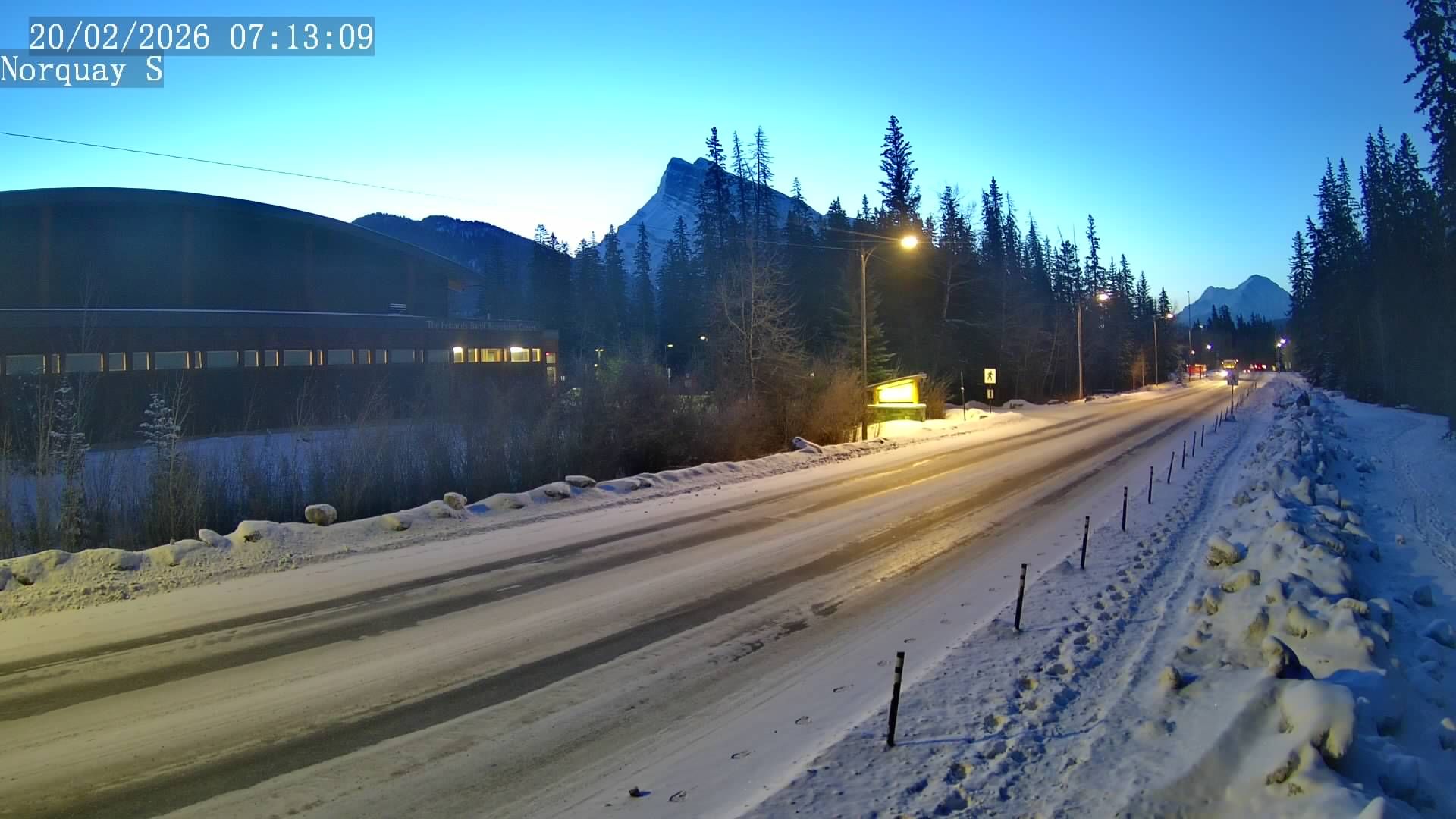 Banff: Mt Norquay Road S at the Fenlands Traffic Cam Canada