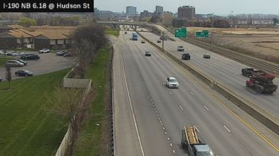 See Buffalo › North: I-190 at Hudson Street Pedestrian Bridge Live ...