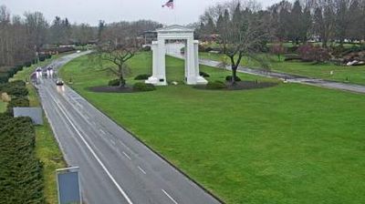 See Blaine › North: Hwy 99 at Peace Arch border crossing, looking north ...