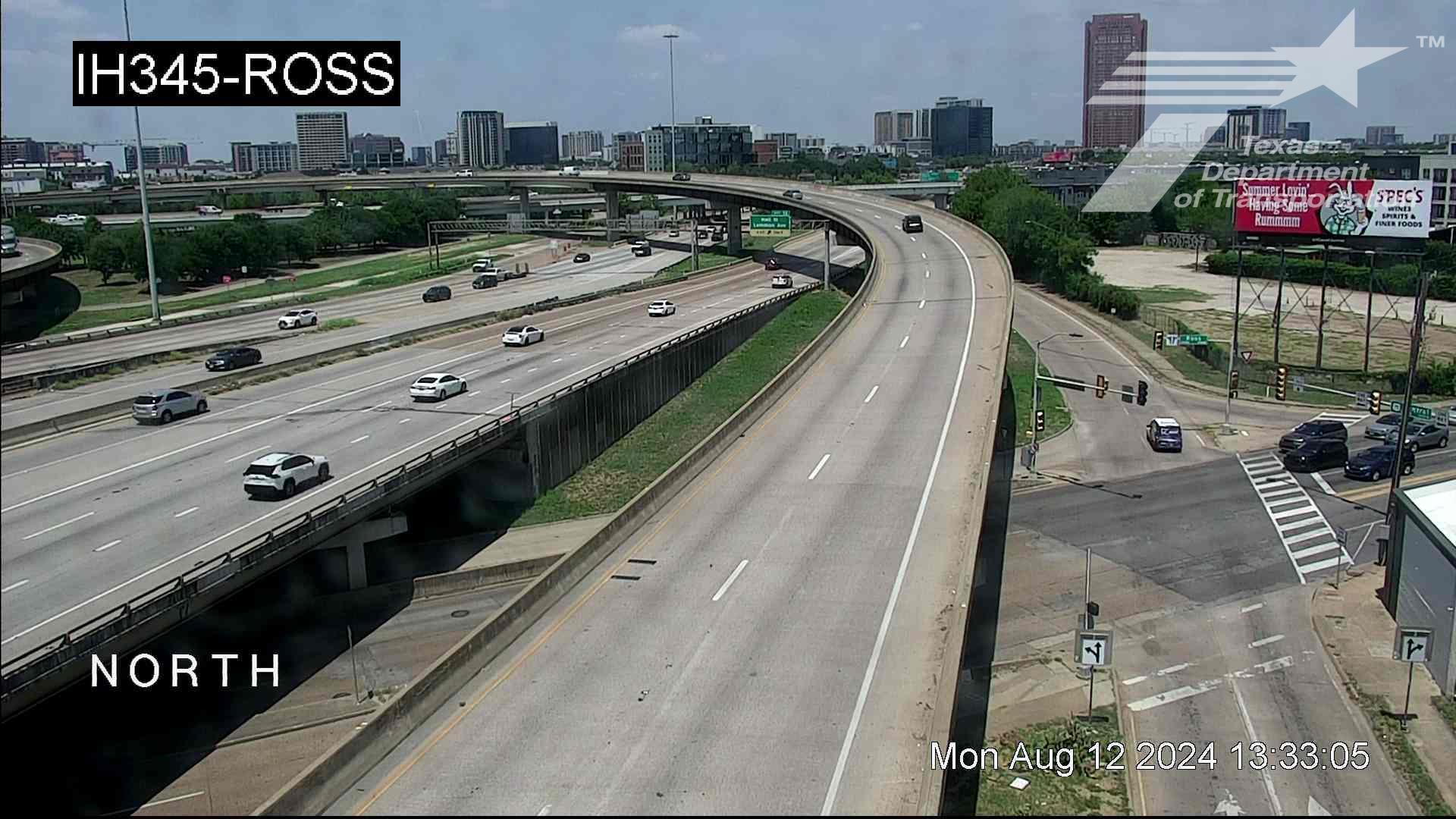 Klyde Warren Park-Arts District PID › North: I-345 @ Ross Live Traffic ...