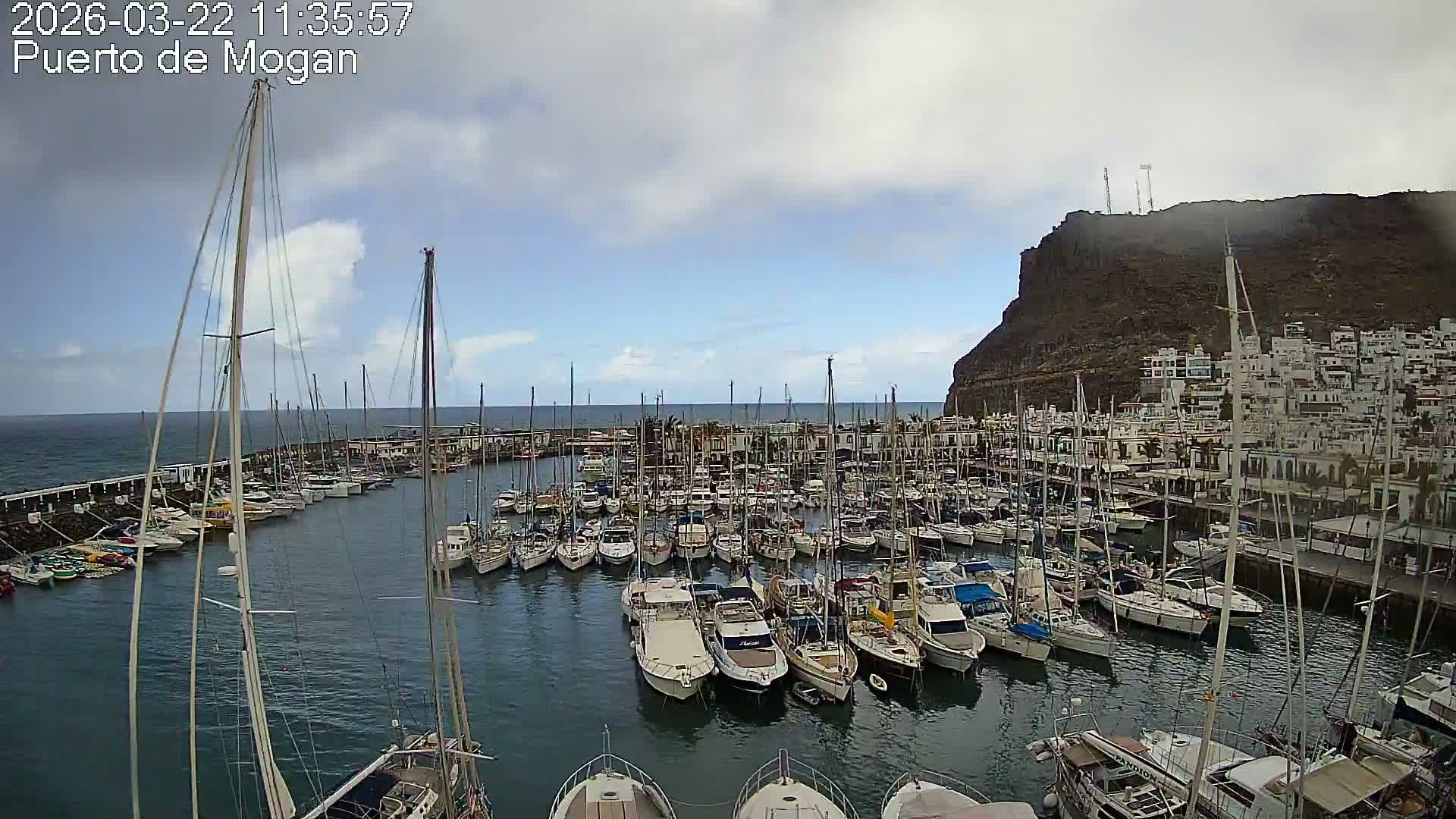 Playa de Mogan › West: Puerto Mogan Harbor Cam Spain
