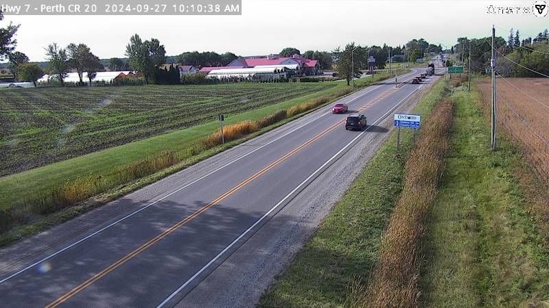 Perth South: Highway 7 near Perth County Road Traffic Cam