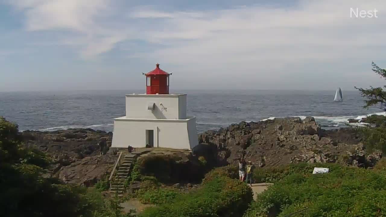 Ucluelet › South: Amphitrite Point Lighthouse Coast Cam Canada