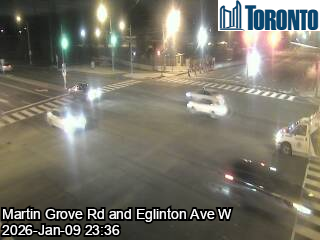 Toronto: Martin Grove Rd At Eglinton Ave West Webcam Canada