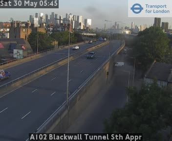 London: A102 Bwall Tunnel Sth Appr Landscape Webcam United Kingdom