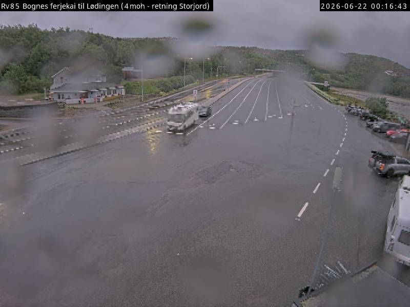 Bognes: R85 - til Lødingen) Fergekai (Storjord Landscape Webcam Norway