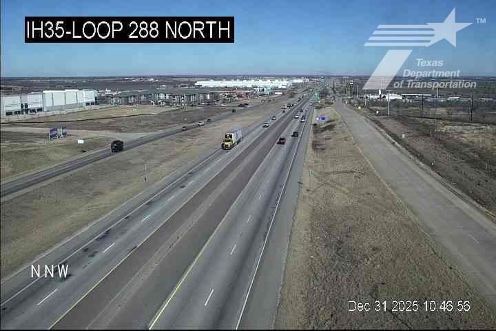 Denton › North: I-35 @ Loop 288 North Traffic Cam