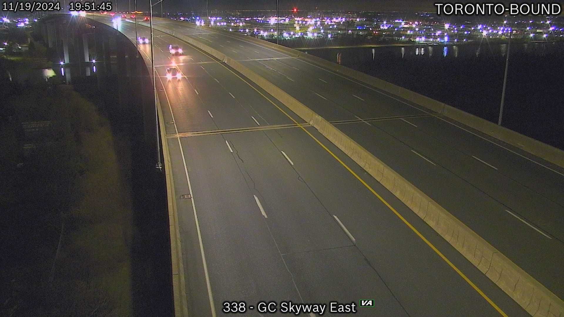 St. Catharines: QEW Skyway East Traffic Cam Canada