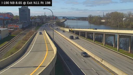 Buffalo › North: I-190 Just South of Interchange 11 (Scajaquada ...