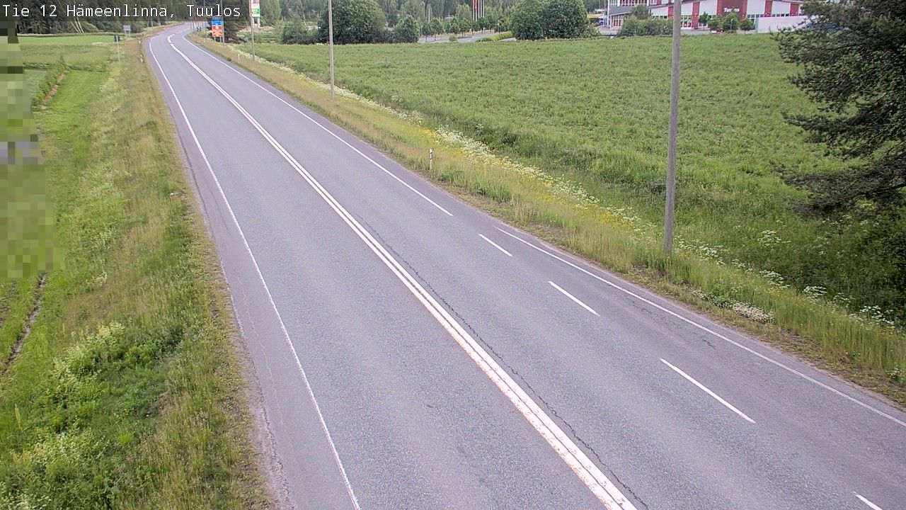 Hameenlinna: Tie - Tuulos - Lahteen Landscape Webcam Finland