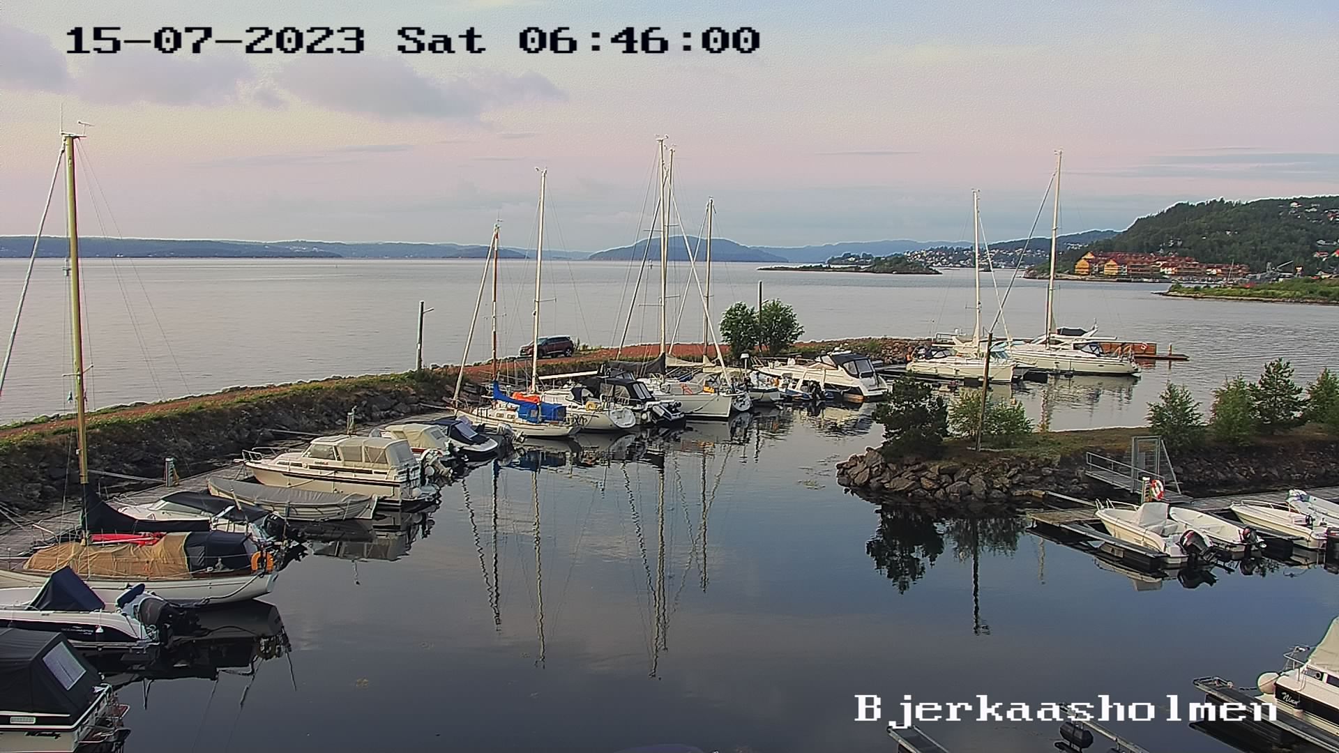 Slemmestad: Buskerud fylke Harbor Cam Norway