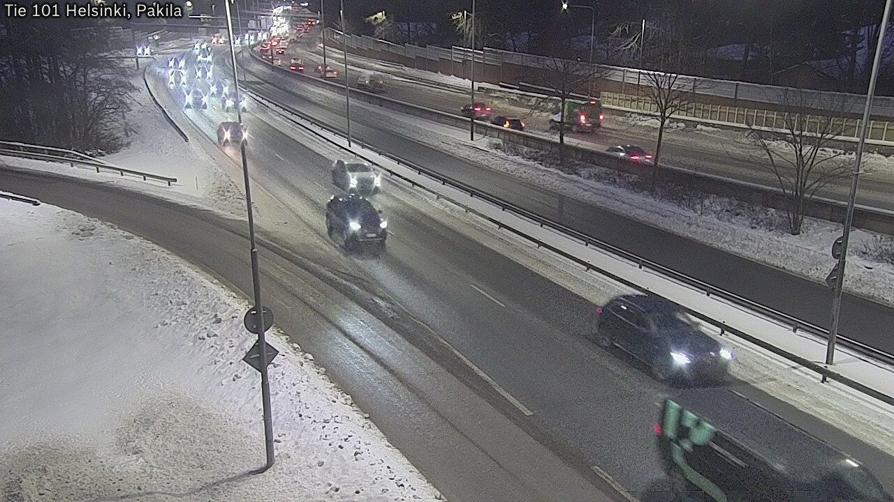 Helsinki: Tie 101 - Pakila - Kehä 1 Itään Landscape Webcam Finland