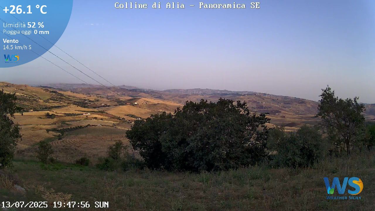 Alia › South Landscape Webcam Italy