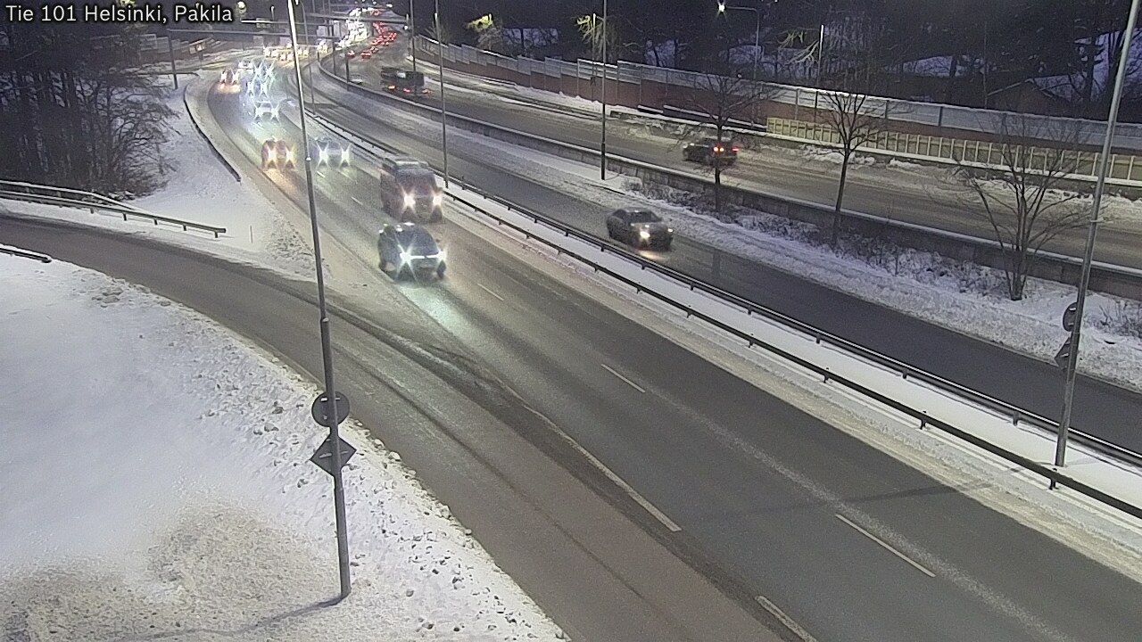 Helsinki: Tie101 Pakila - Tie 45 Tienpinta Landscape Webcam Finland