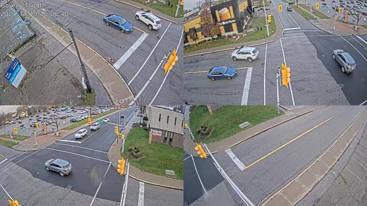 Windsor: Goyeau St & Elliot St Traffic Cam