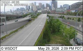 Seattle: SR 99 at MP 30.7: S Royal Brougham St Landscape Webcam United ...