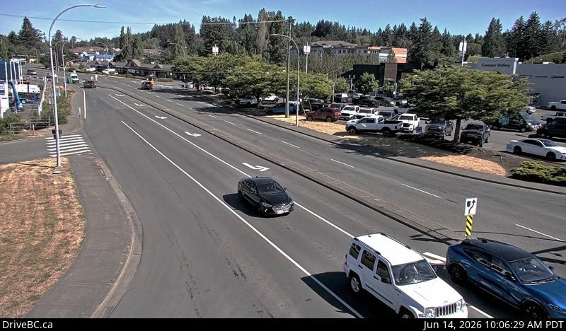 Courtenay › North: Hwy 19A at Ryan Road in - looking northbound Traffic ...