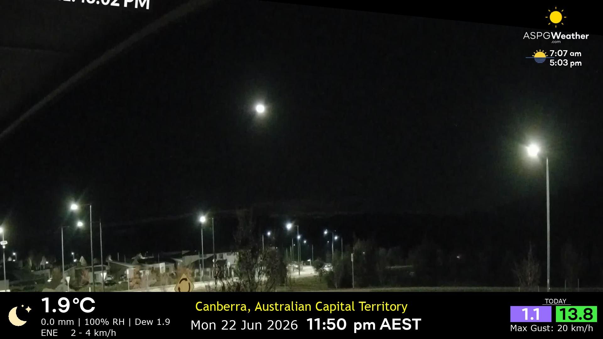 Webcams around Canberra - meteoblue