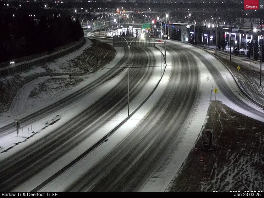 Calgary: Barlow Trail - Deerfoot Trail SE Traffic Cam