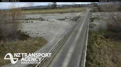 See Geraldine › West: SH79 Orari Bridge, South Live Webcam & Weather ...