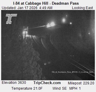 Pilot Rock: I-84 at Cabbage Hill - Deadman Pass Traffic Cam