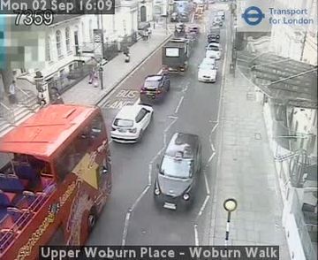 London: Upper Woburn Place - Woburn Walk Landscape Webcam United Kingdom