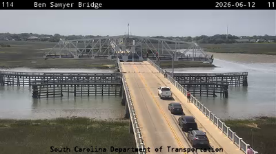 See Sullivan"s Island: Ben Sawyer Bridge Live Webcam & Weather Report ...