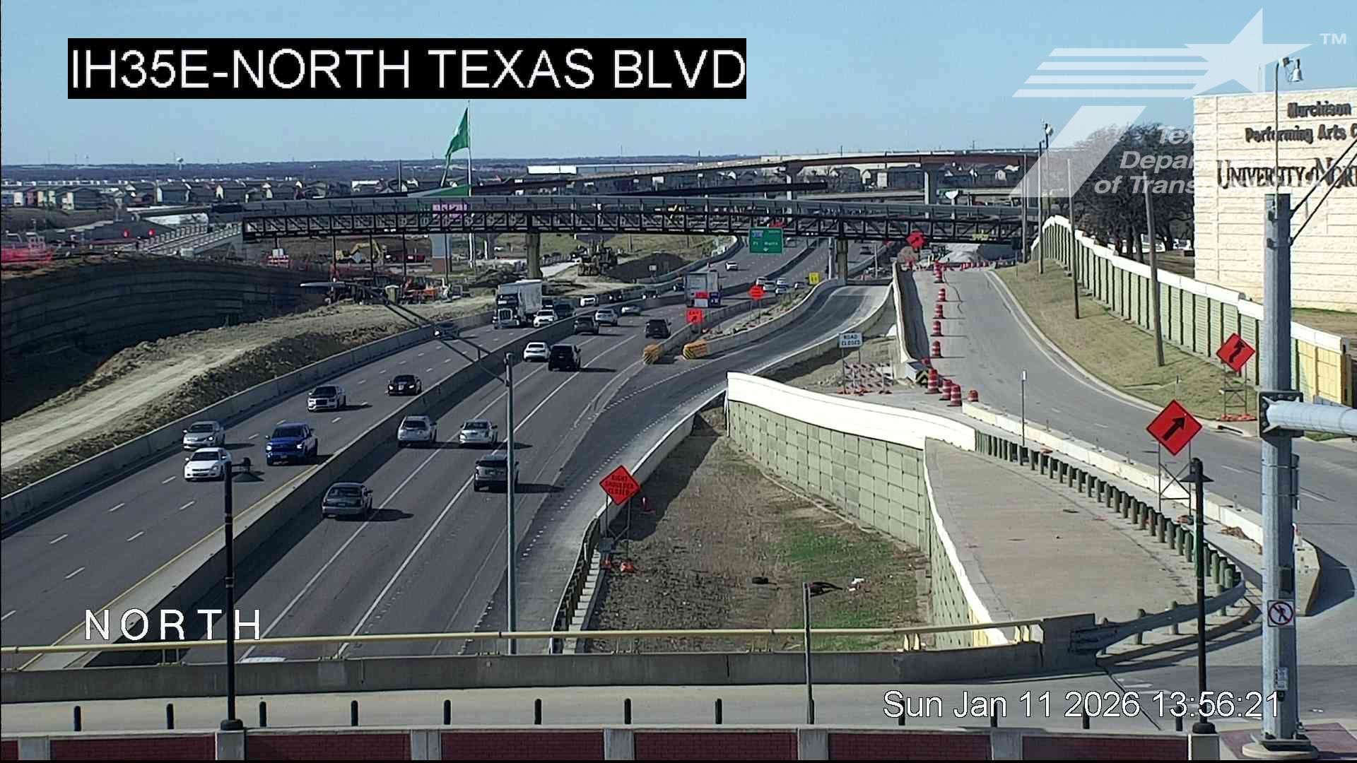Denton › North: I-35E @ North - Blvd Traffic Cam