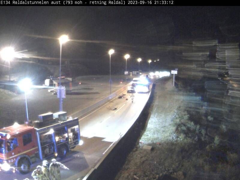 Hara: E134 Røldalstunnelen aust (Røldal) Traffic Cam Norway