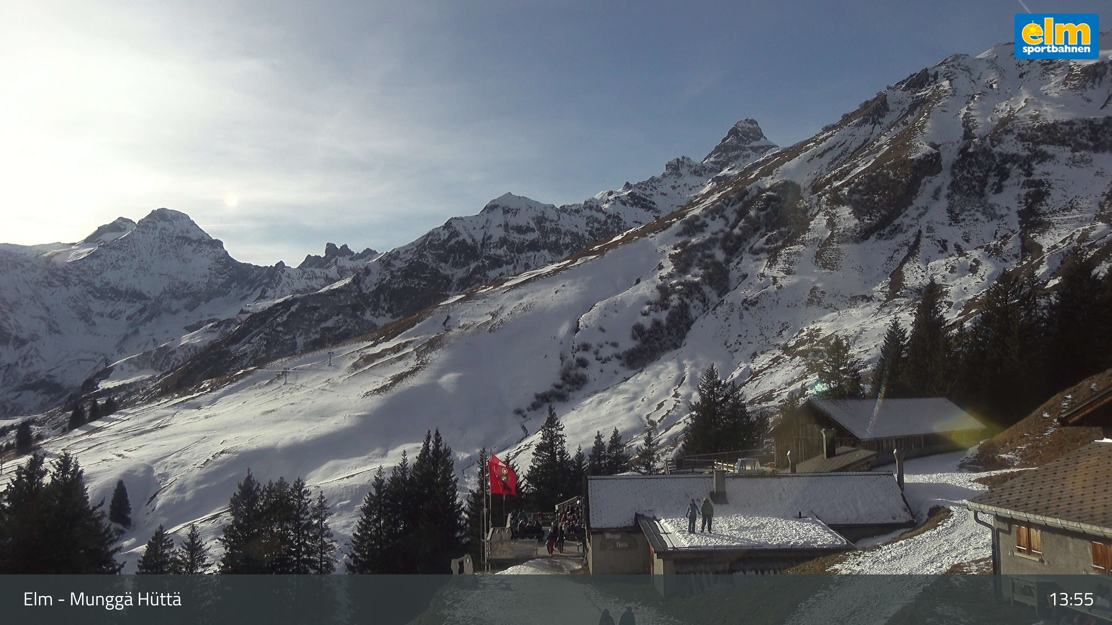 Vollbild: Elm GL: Munggä Hüttä Wetter Swiss Webcams