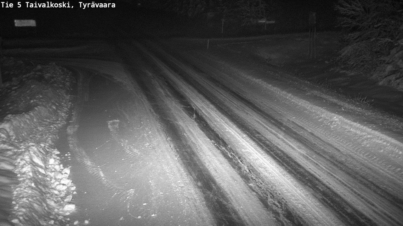 Taivalkoski: Tie - Tyrävaara - Kuusamoon Landscape Webcam Finland