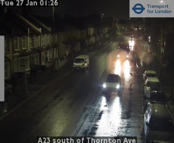 Croydon: A23 south of Thornton Ave Landscape Webcam United Kingdom